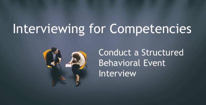 Use Competency Interview Guides to Conduct Structured Interviews